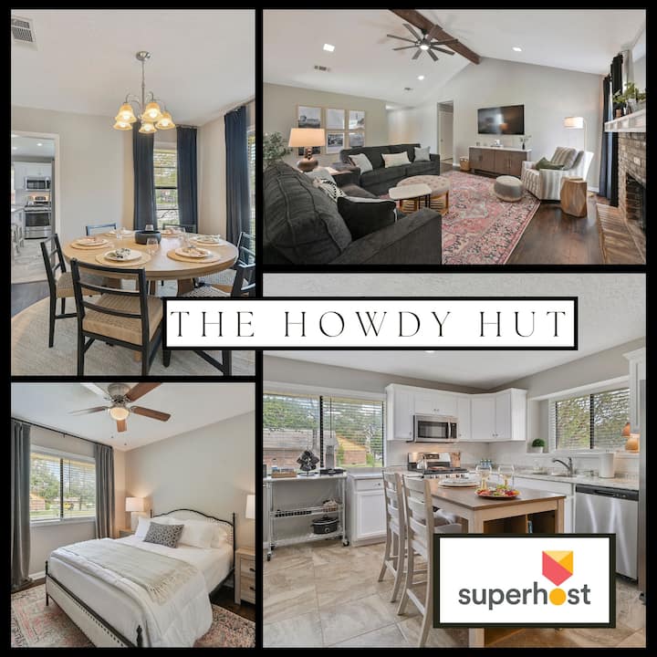 The Howdy Hut - Superhost Top 5% - Bryan, TX