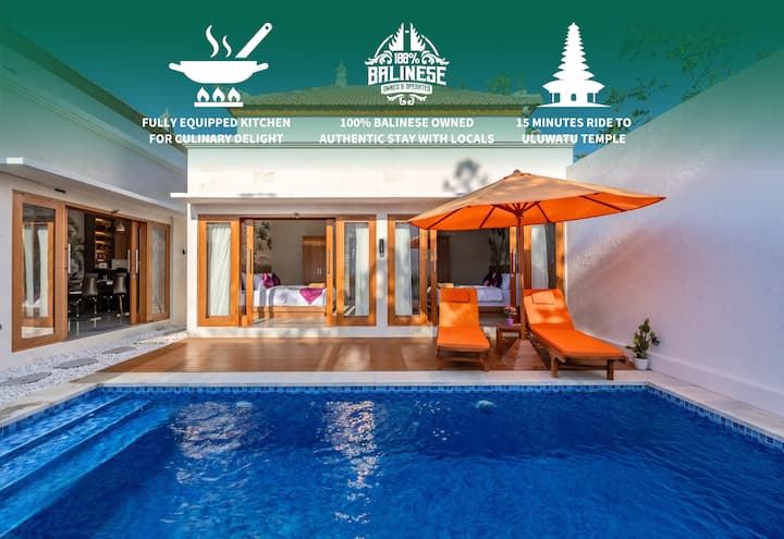 Relax In Ungasan Pool Villa Near Bali Attractions - Uluwatu
