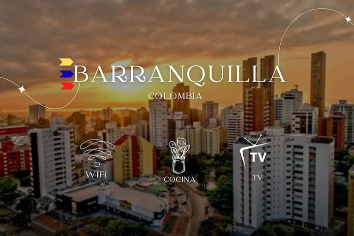 Cozy Apt+wifi+kitchen+tv+parking+ac@barranquilla - Barranquilla