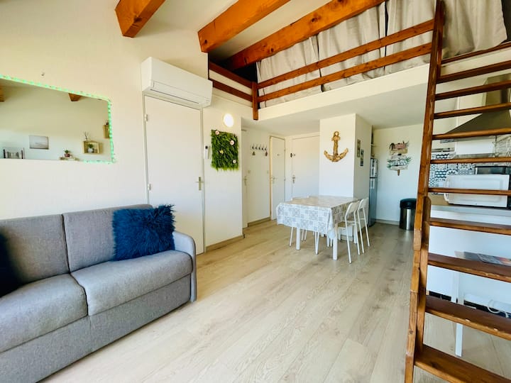L'archipel 100 M Plage Parking+piscine+clim+wifi - Le Grau d'Agde