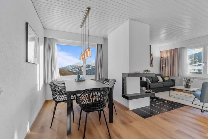 Top Aussicht Mit Poolbereich In Brigels (2.5 Zi.) - Obersaxen