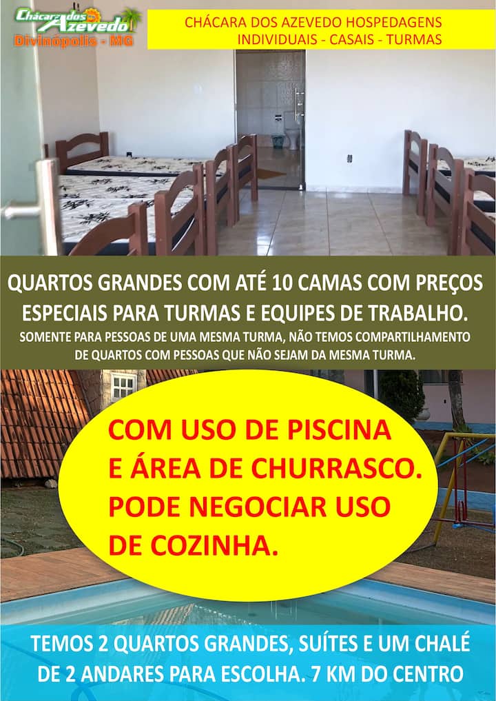 Quartos Turmas Mínimo De 3 Diárias /Não é Em Chalé - Divinópolis