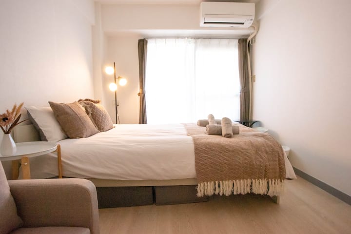 Downtown 3ppl Elevator Apt.1 Stop To Shinsaibashi - 道頓堀