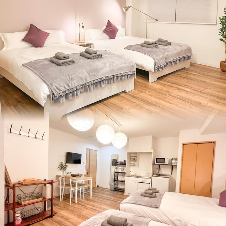 Shinsaibashi Central Kuromon Elevator Condo 4ppl - Dotonbori