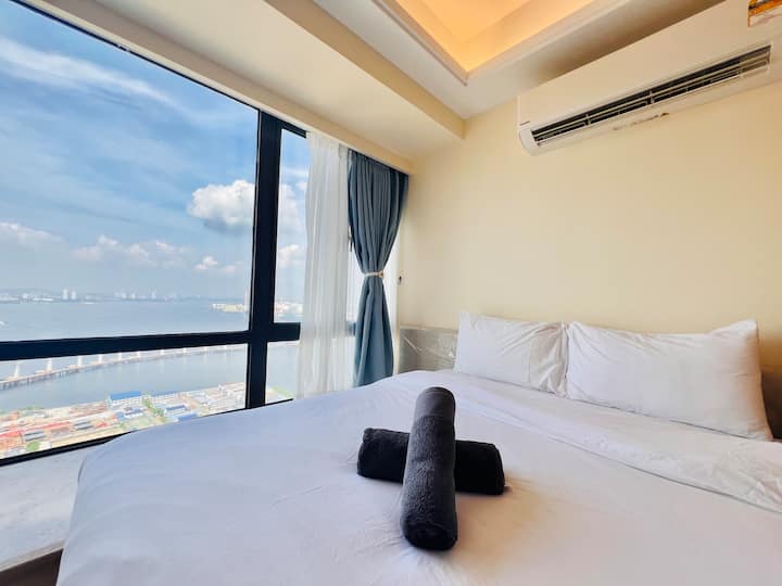 Cozy Bedroom With Sea View @ R&f By Xinan - Johor Bahru