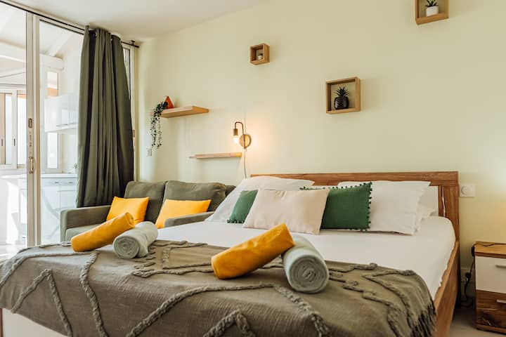 Le Lagon Vert. Vue Mer, Marina Et Plage Aux Pieds - Guadalupe