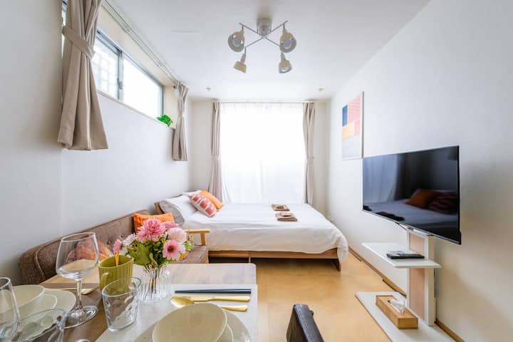 Easy Access To Shibuya & Ebisu|28㎡ |Sleeps 2 - Hamamatsuchō Station