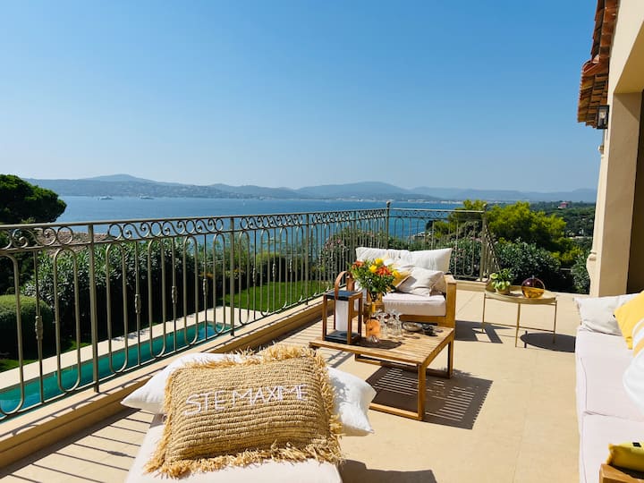 Villa D’exception Vue Mer Golfe St Tropez Piscine - Sainte-Maxime