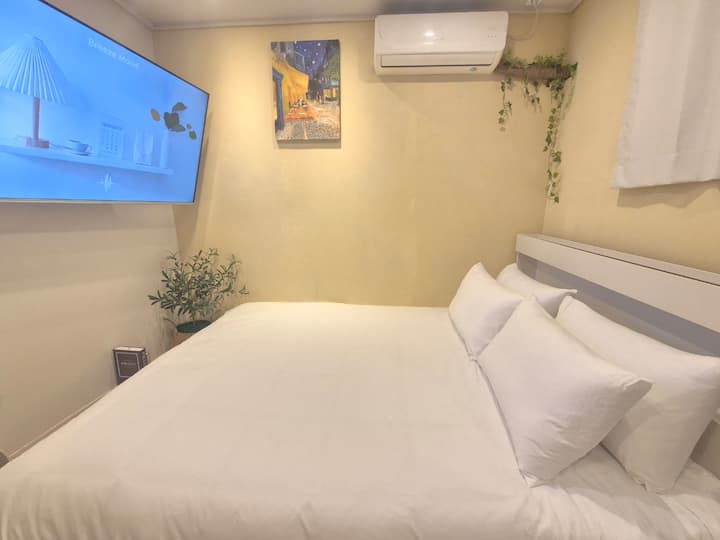 14#석바위시장역 도보15초#피부휴식 셀리턴마스크#넷플릭스,디즈니#대형 Tv#신라호텔침구류 - Incheon