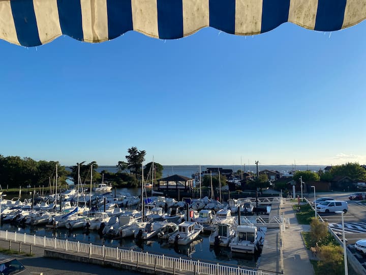 Appartement Au Bord De L'eau Vue Bassin Arcachon - Audenge