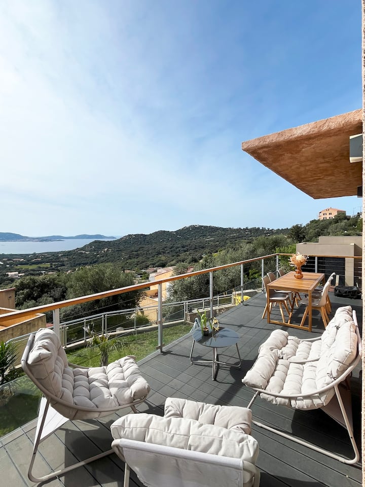 Appartement Vue Mer Panoramique - Lumio