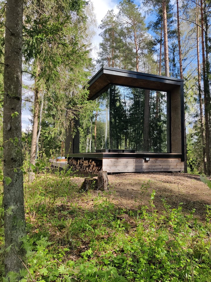 Kolliaugu Modern Tiny Home In The Woods With Sauna - Estonia