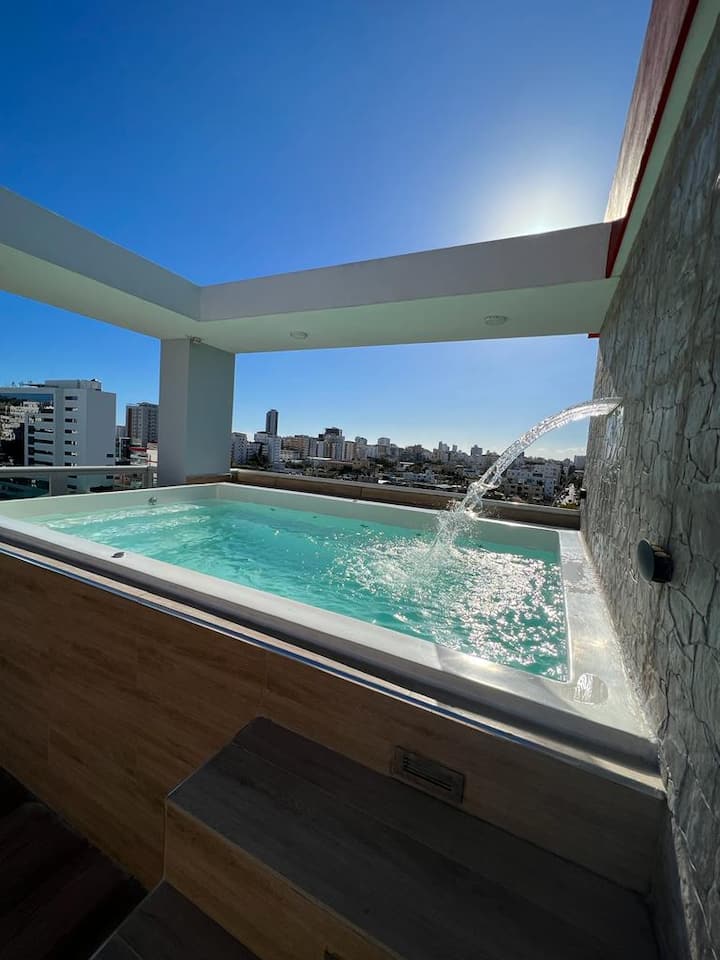 Spa Jacuzzi 19 Personas Penthouse Bella Vista - Santo Domingo
