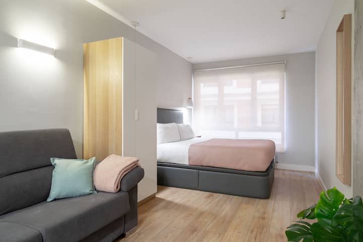 Bilbao Tristan Leguizamon |Comfort Studio +Sofabed - Bilbao