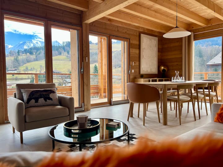 Chalet Pégase 5 Chambres Avec Vue Mont Blanc - Combloux