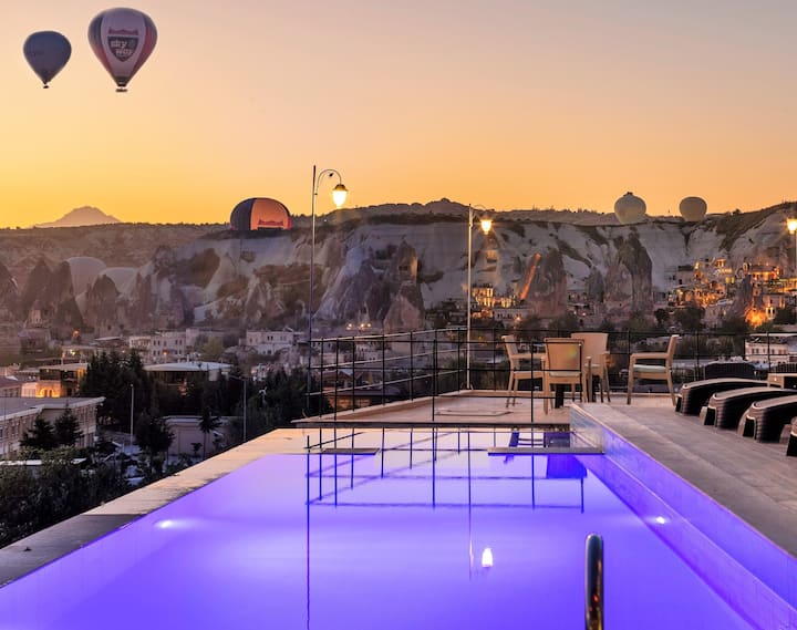 Balloon View*ac*infinity Pool*jacuzzi*kingcave @Dc - Cappadocia