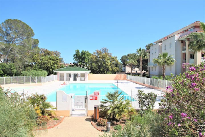 4 Pers. Mer,commerces à 300 M. Wifi. Parking. Wifi - Fréjus