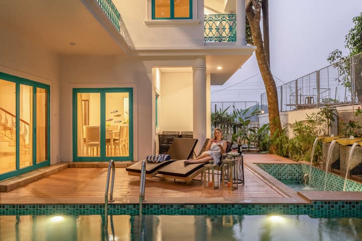 Amber 4 Br Private Pool Villa Near Calangute - Goa