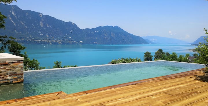 Magnifique Vue Lac Avec Piscine & Chalet Atypique - Aix-les-Bains