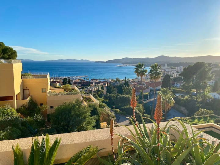 T3 Superbe Vue Mer 60m2  300m Plage - Le Lavandou