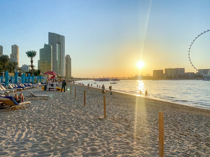 Your 1br Dubai Escape –Beach, Pool, Parking, Metro - Dubai Marina