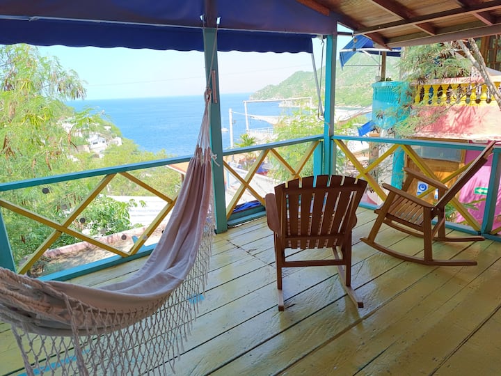 Habitación Deluxe En El Caribe Vista Al Mar. - Taganga