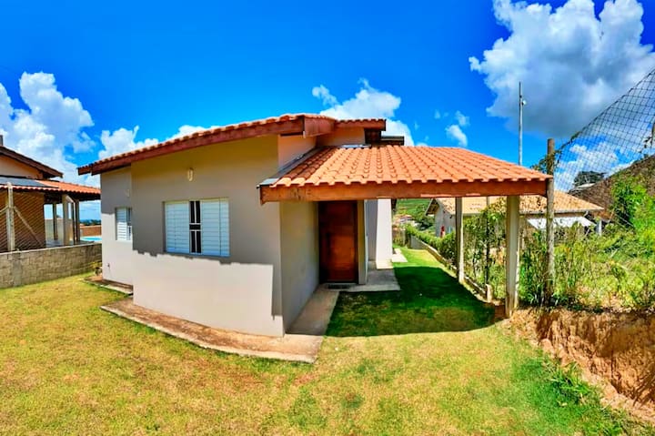 Casa Na Natureza C/ Pôr Do Sol Incrível E Garagem - Serra Negra