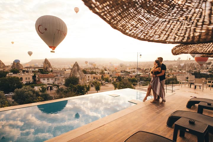Balloon View*ac*infinity Pool*breakfast*balcony@dc - Avanos