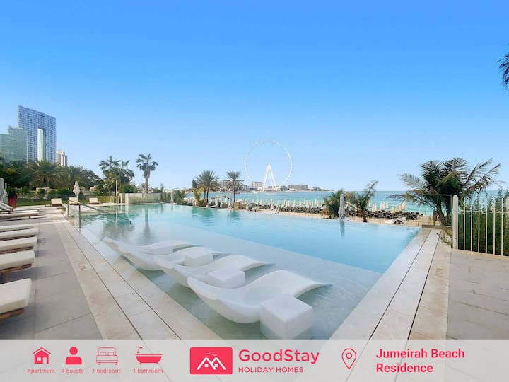Spacious 1bdr Apartment In Jbr, Private Beach&pool - Dubái