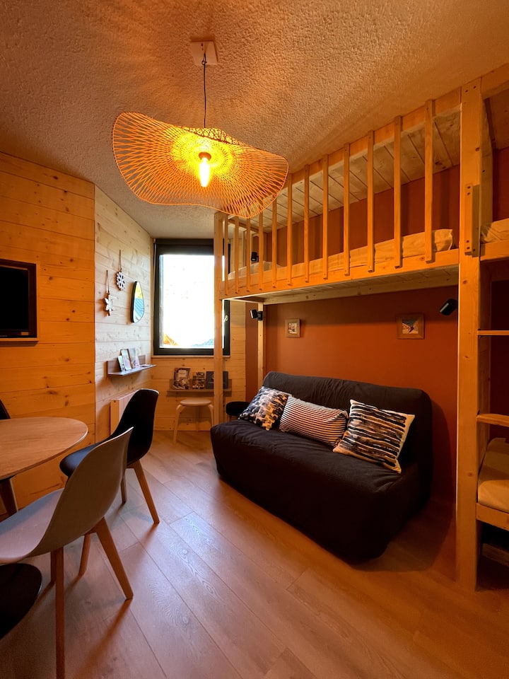 Studio Chaleureux 4/5 Couchages. - Ceillac
