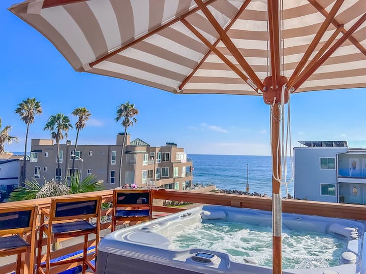 Luxe Oceanview Estate| Sleeps 22| Firepits| 3 Spas - Oceanside, Californie