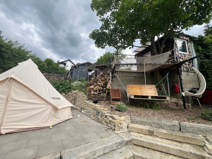 Tinyhouse Glamping, Garten Talblick Sunset Firepit - Würzburg