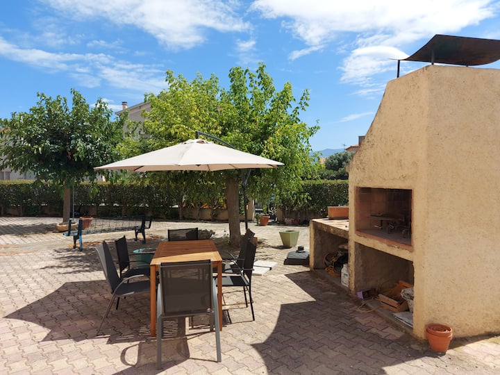 66m2 A L éTage Jardin 2km Mer Parking Wifi Pinede - Elne