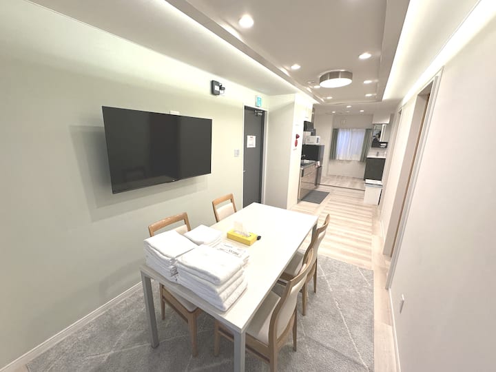 New Openキャンペーン中!浅草駅徒歩6分/広々8名可/寝室3トイレ2バス2/無料駐車場有 - Ginza