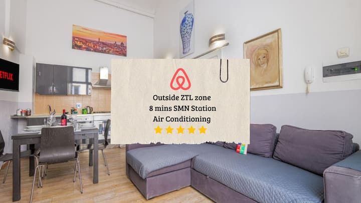 Loft Pour 4 Près Smn, Hors Ztl, A/c & Wi-fi - Florencia