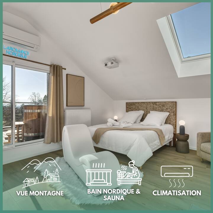 Le Nordique : Spa ~ Sauna ~ Vue ~ Clim ~ Parking - Aix-les-Bains