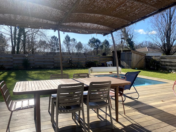 Maison Calme Absolu Piscine Jardin Forêt Lac - Carcans