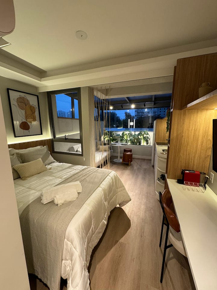 Studio Garden 10 Passos Do Metro Alto Da Boa Vista - São Paulo