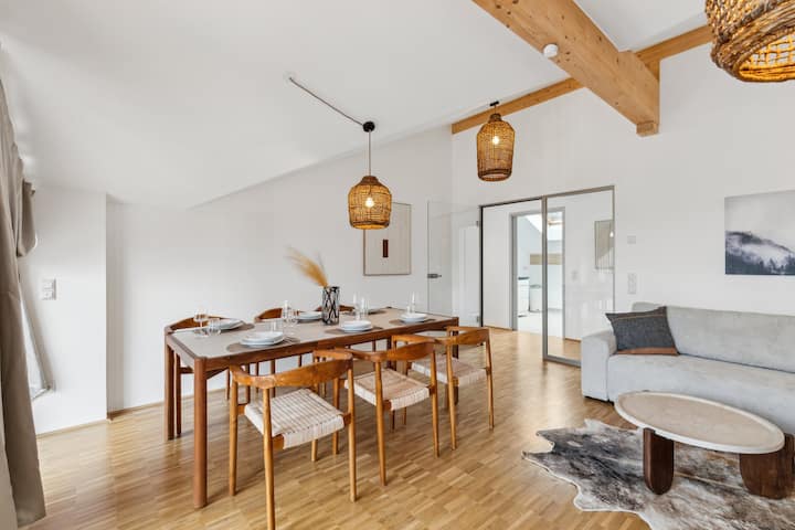 Casa Schlierach Penthouse Avec Vue Sur La Montagne - Hausham