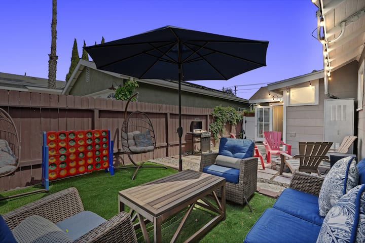 Firepit, Game Room & Bbq - Family-friendly Home - Long Beach, CA