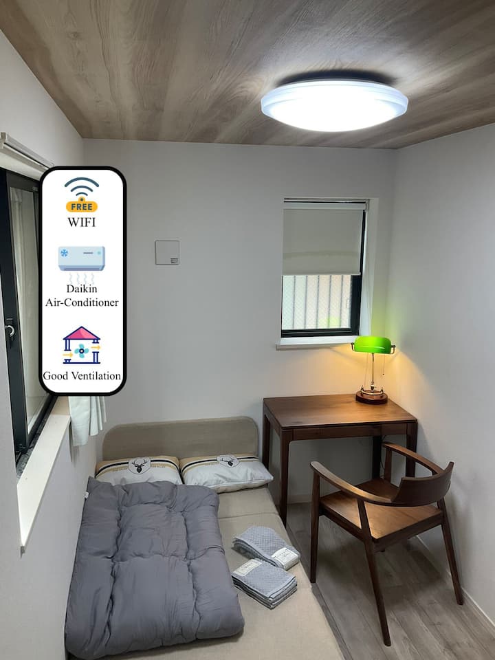 Mod. Jap. Wood Aesthetic | Single Room | Yoho Nest - 横浜市