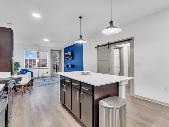 Bright & Cozy | 1bd Near Purdue | Gym | Wifi - Prophetstown State Park, West Lafayette