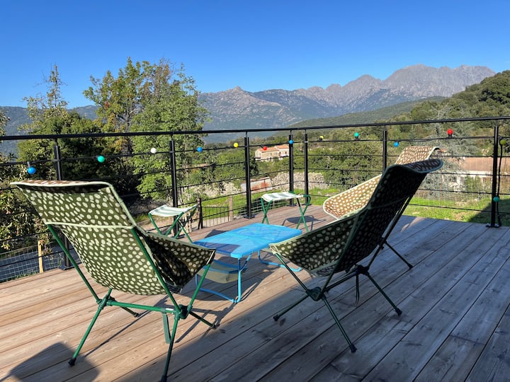 Charmante Maison Bois T3 Ucciani - Bastelica