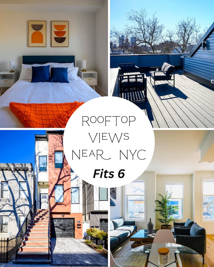 New Rooftop 3br • Sleeps 6 • Parking Avail - New Jersey