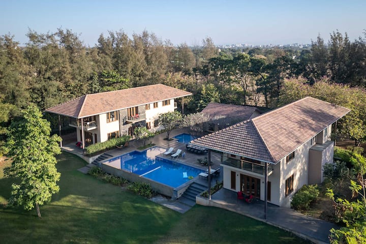 4bhk - Stayvista@ Hideaway To Heaven, Pool & Lawn - Nashik