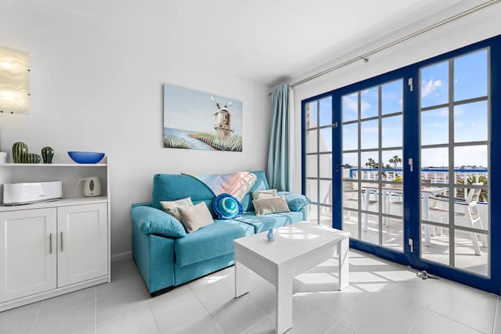 Sea View Apartment With Stunning Terrace - Aéroport Arrecife (ACE)