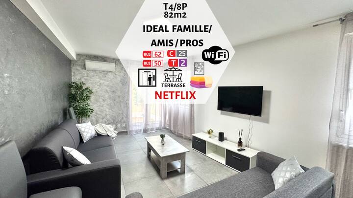 *Le Citybreak*beaut4 Moderne Terrasse-centre-ville - Saint-Priest