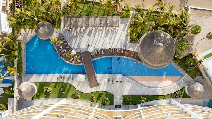 4br - 2 Condos Conectados Por Balcón Camino Al Mar - Mazatlán