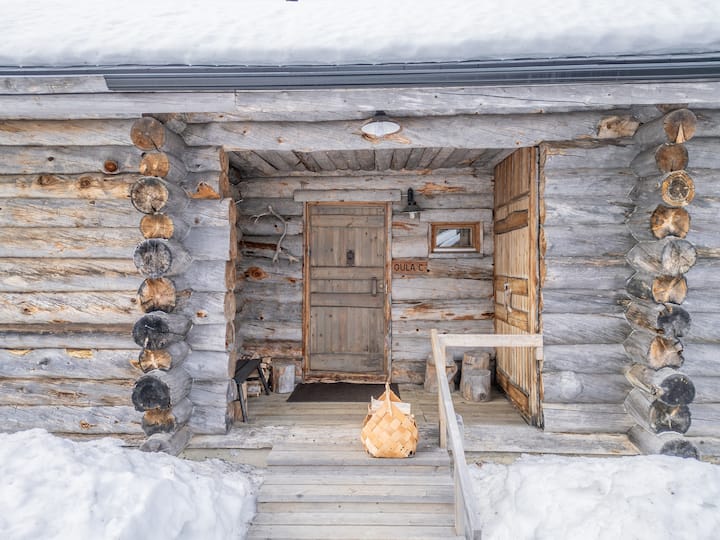 Log Cabin Apartment Oula C Next To National Park - Inari