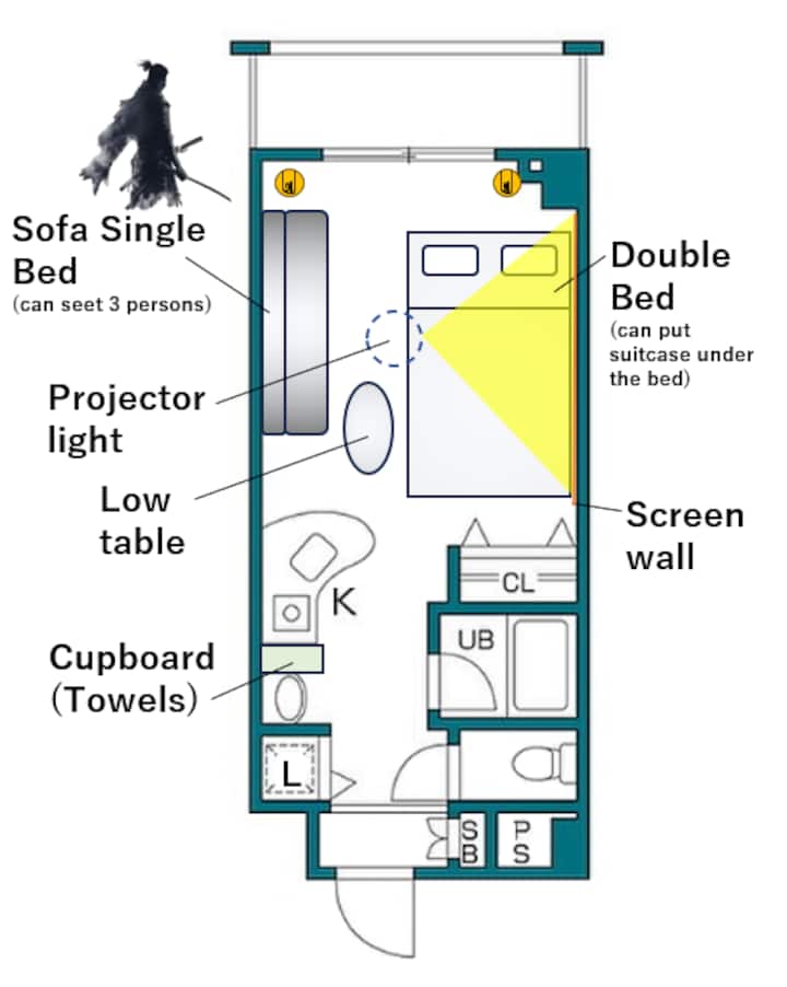 [Monthly Stay] 3 Min To Kabukicho Cozy Projector - Tokyo